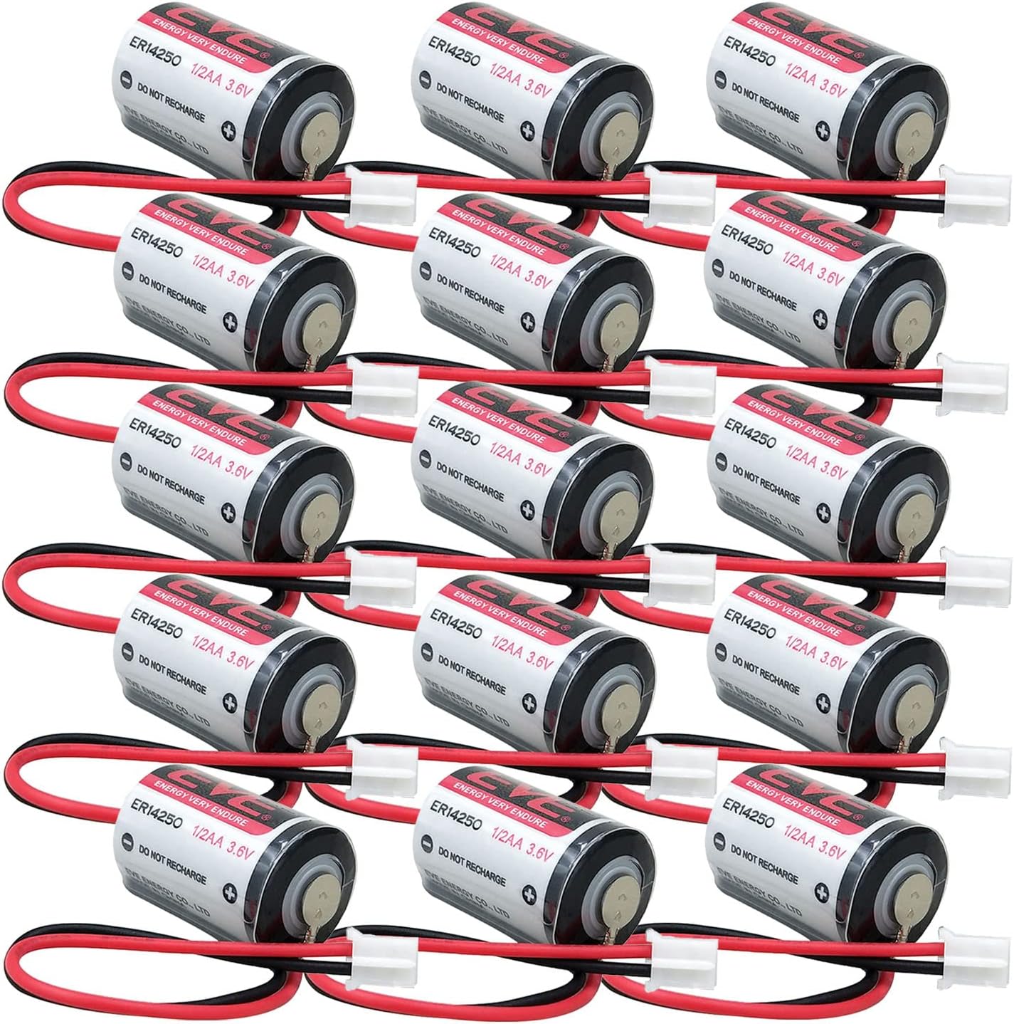 Amazon.com: GRE-Energy 15 Pack EVE ER14250 1/2AA 1200mAh 3.6V Lithium ...