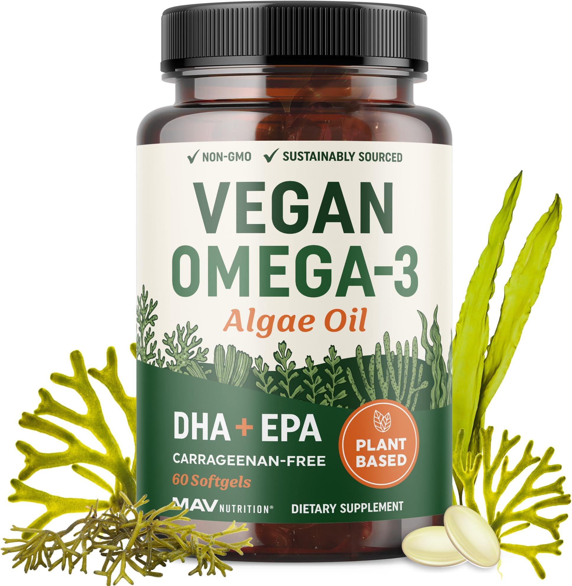 Amazon.com: Youtheory Ocean-Friendly Omega - Vegan Algae Omega 3 ...