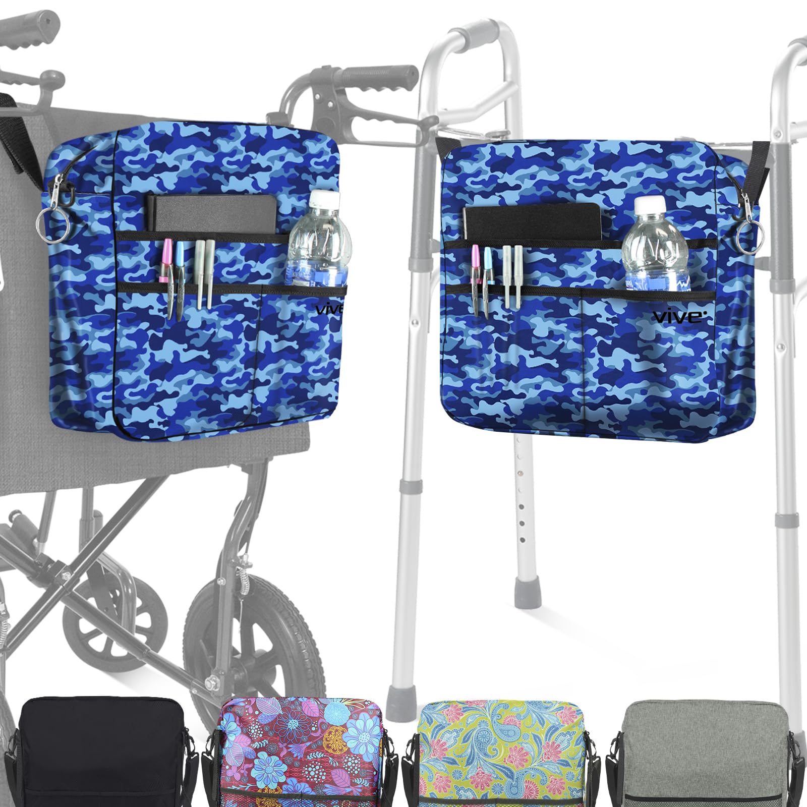 Amazon.com : Vive Bag for Wheelchairs & Walkers - Machine Washable ...