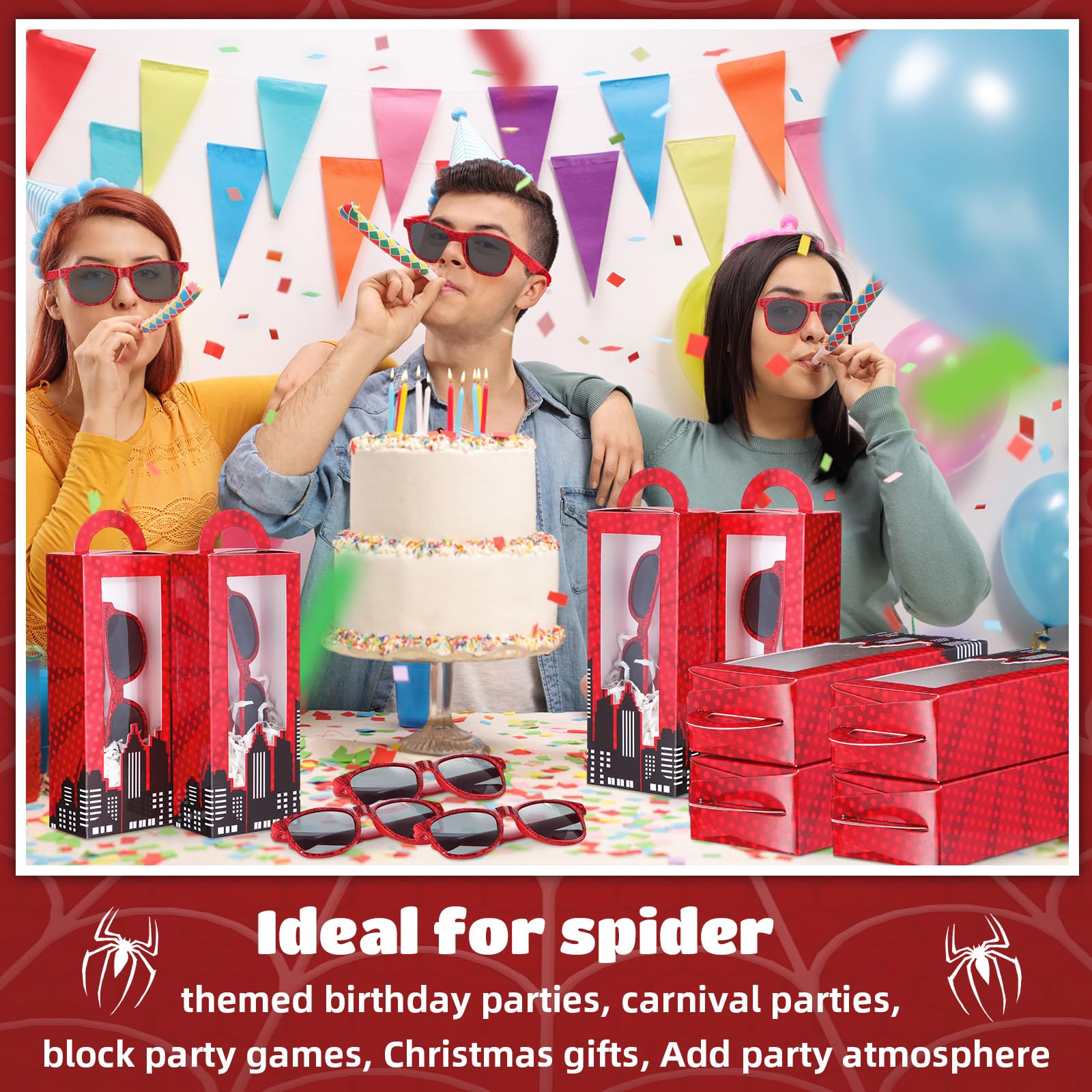 Snapklik.com : 32 Pieces Hero Birthday Party Favors Includes Spider ...
