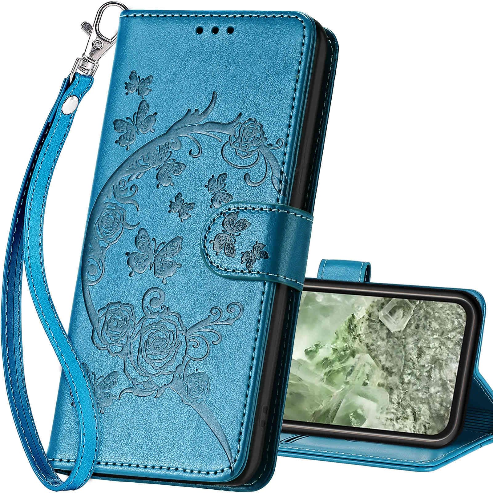 Amazon.com: SASYMALY for Google Pixel 8A Wallet case, Flip Folio Cover ...