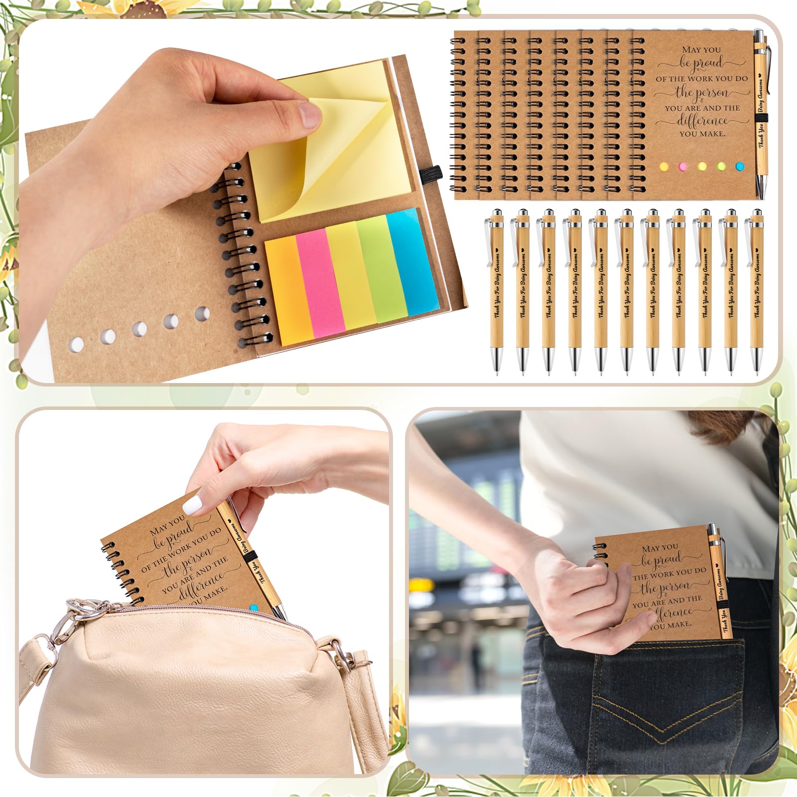 Snapklik.com : 40 Sets Employee Appreciation Gifts Bulk Inspirational ...