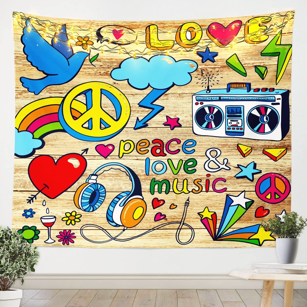 Love And Peace Sign Art