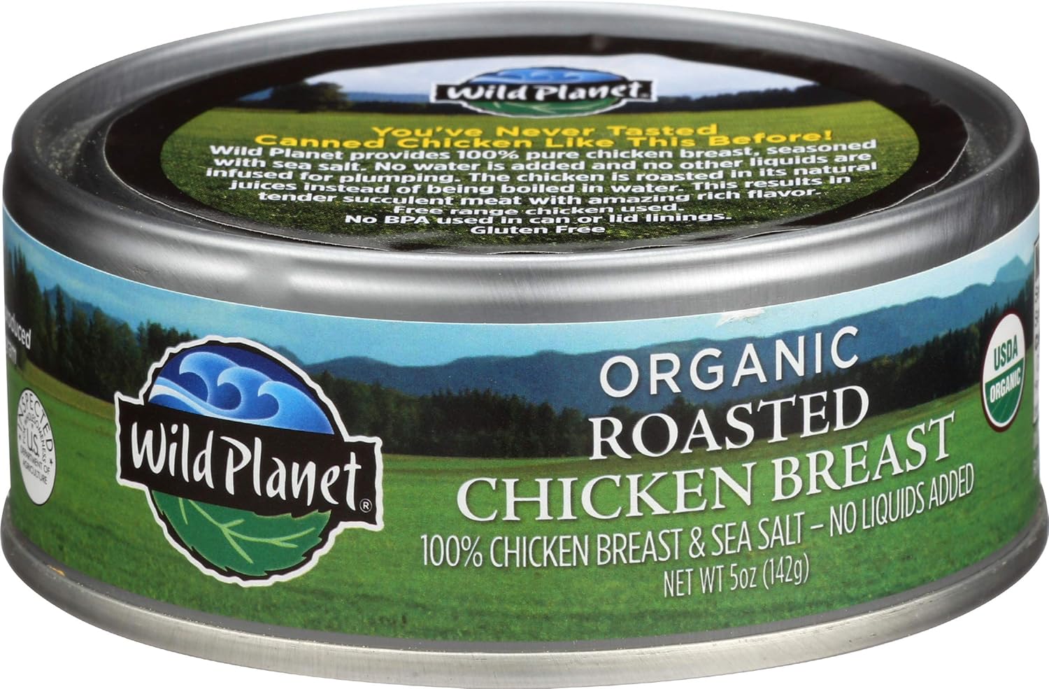 Amazon.com : Wild Planet Organic Roasted Chicken Breast, Skinless and ...