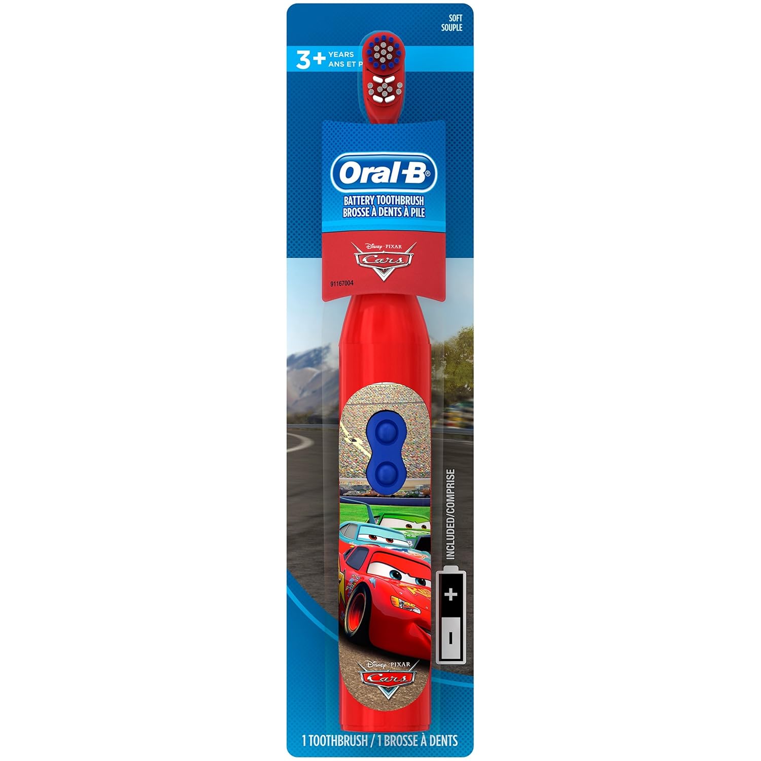 Oral-B Kid's Electric Battery Powered Disney And Pixar's Cars,Soft ...