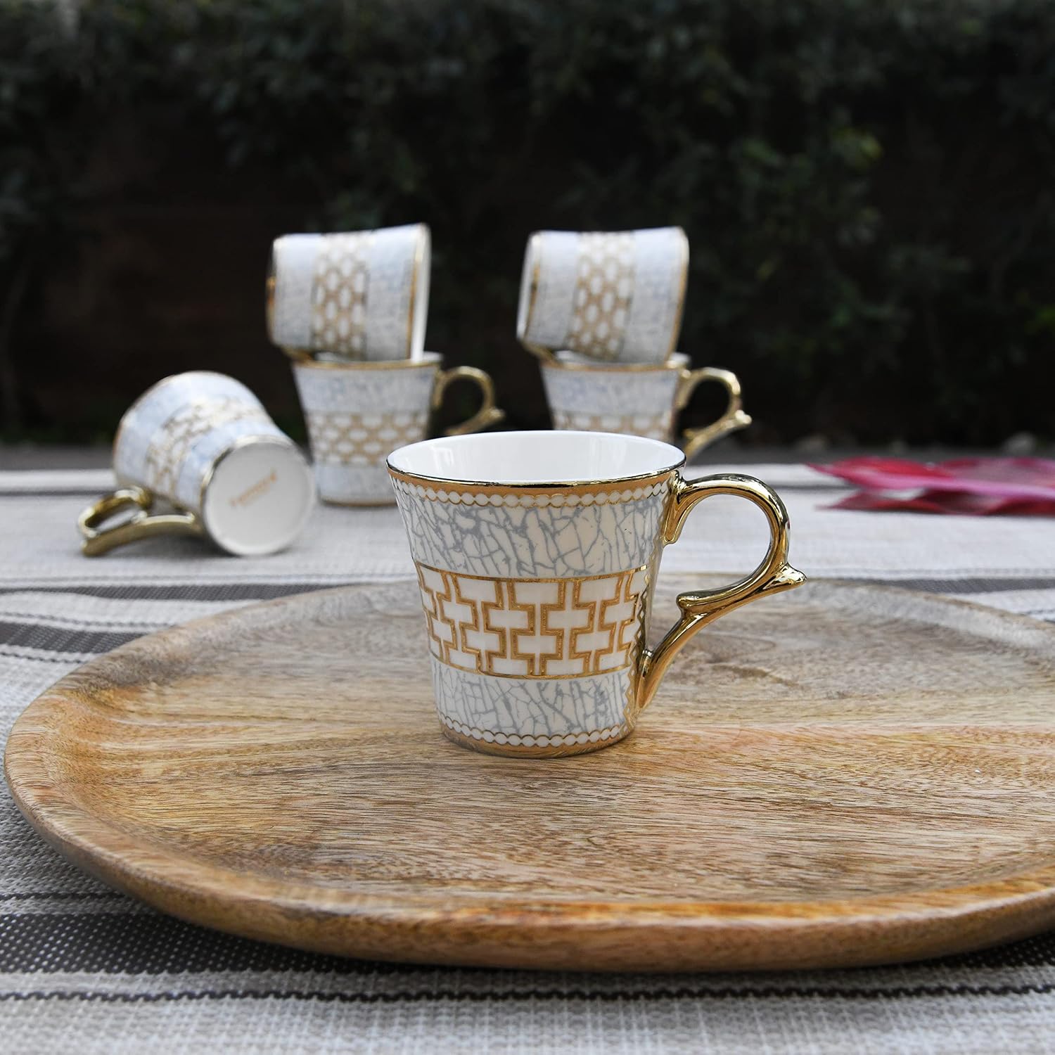 Amazon.com | Femora Ceramic Demitasse 5.9 Oz Espresso Cups, Cappuccino ...