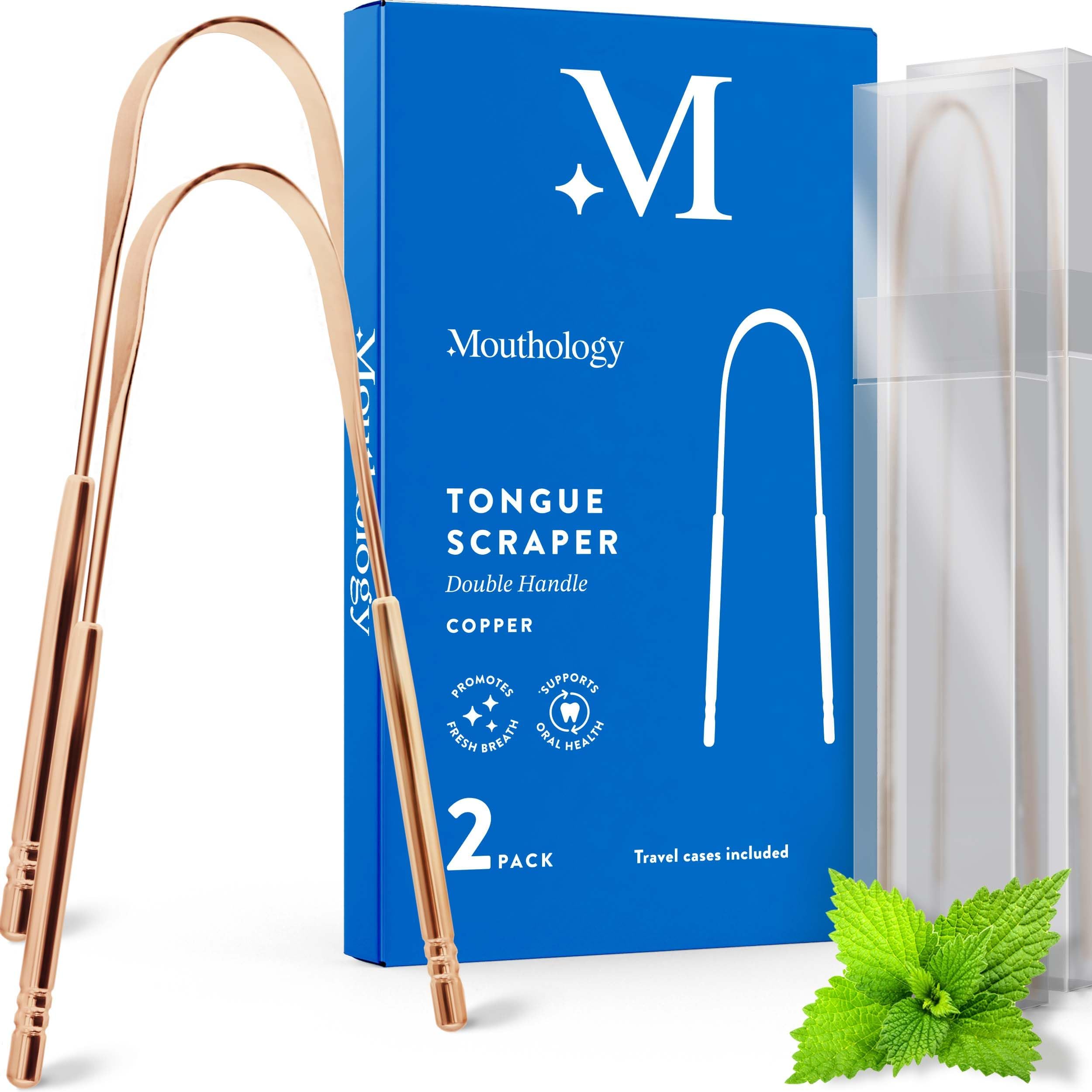 Amazon.com: Mouthology Copper Tongue Scraper for Adults (2 Pack ...