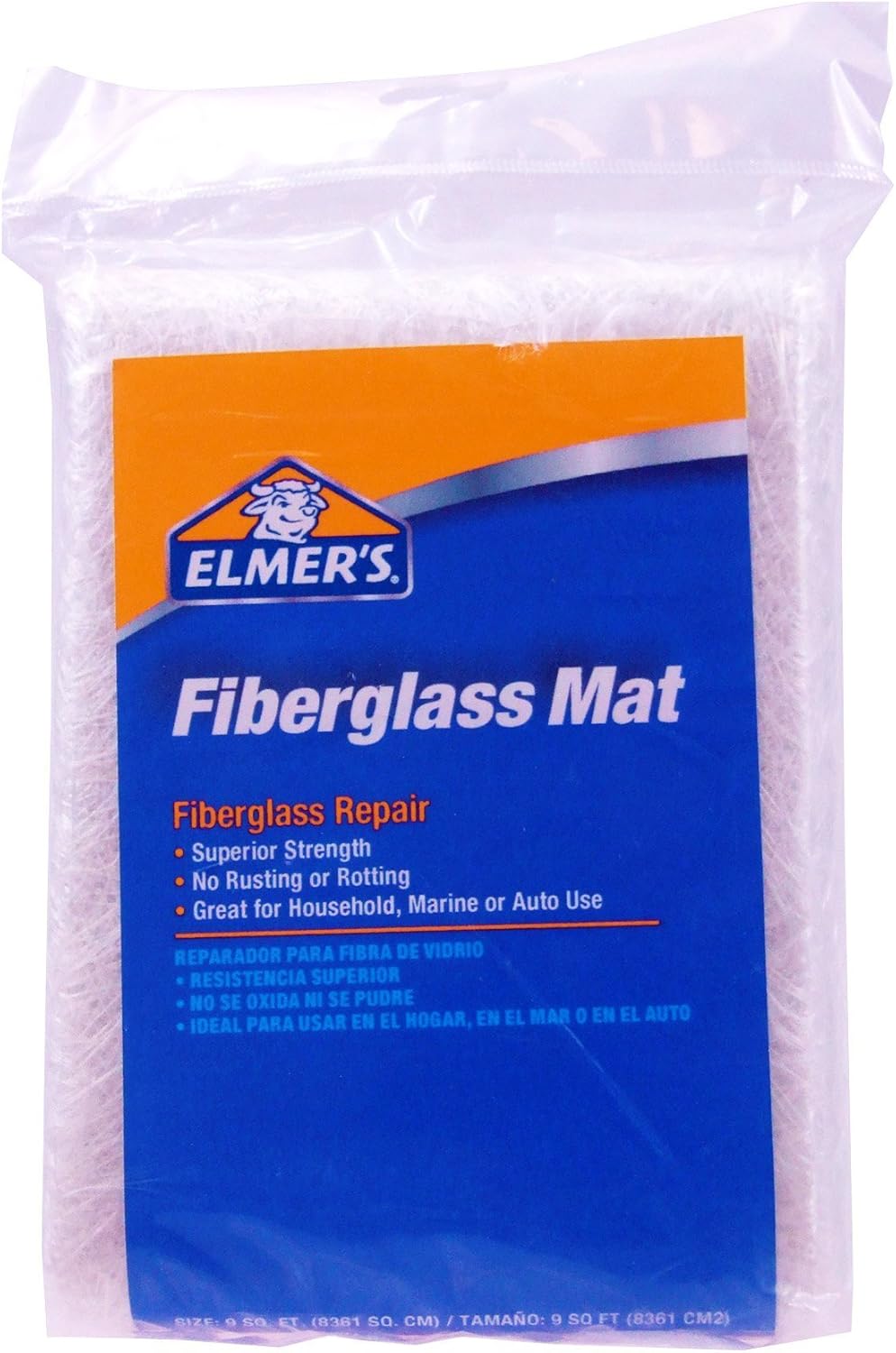 Elmer s E763 Fiberglass Mat 9 Square Feet Wall Surface Repair