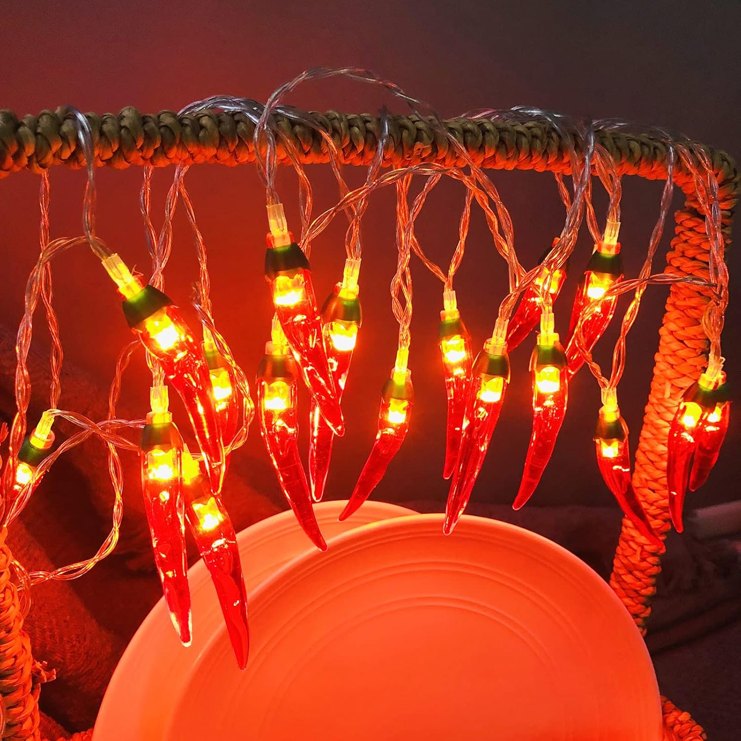 Riaxuebiy Chilli String Lights LED Copper Wire Fairy Light Pepper Decor ...