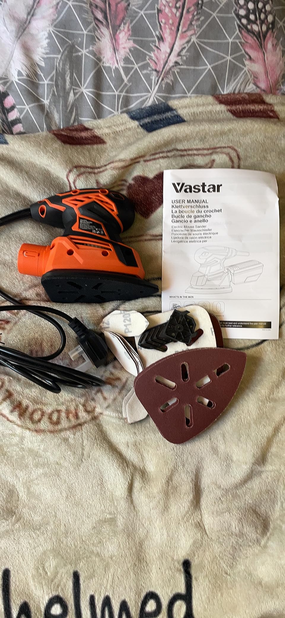 Vastar Mouse Sander, 130W 14000RPM Detail Sander with Dust Collector ...