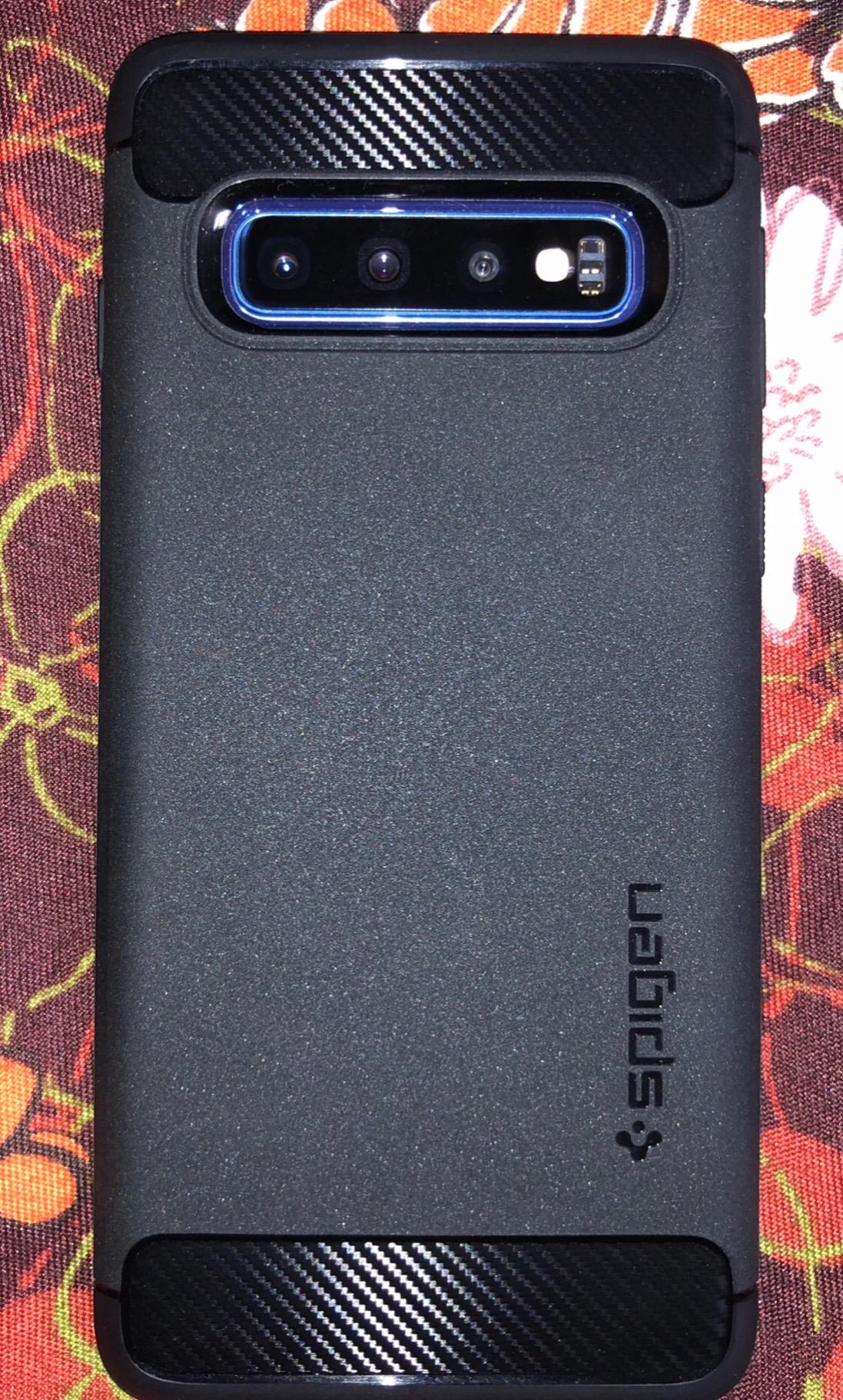 Spigen Rugged Armor Back Cover for Samsung Galaxy S10 (TPU | Matte ...