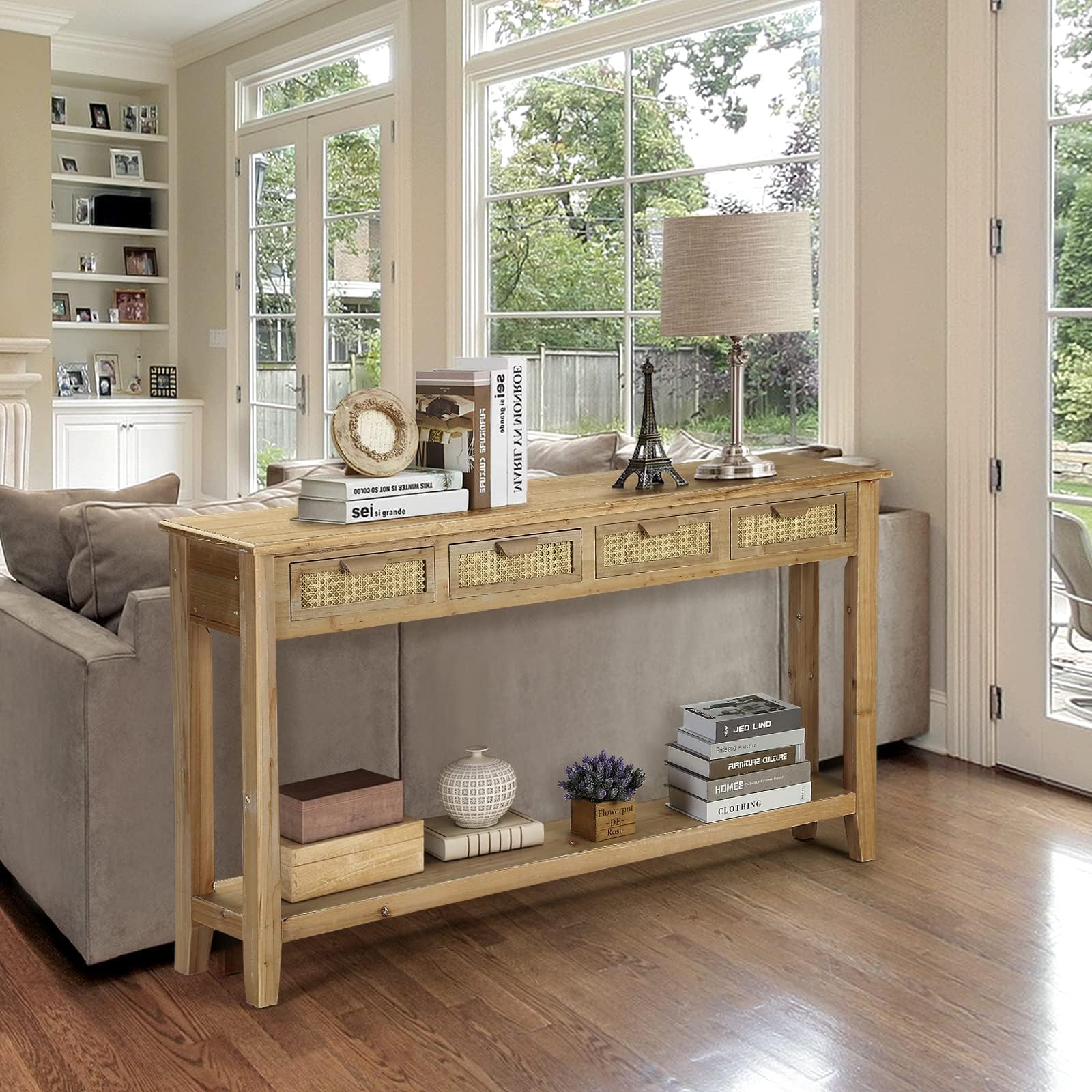 Snapklik.com : Wnutrees Farmhouse Console Table