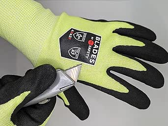 REVSAFETY Revolution Safety Blades A7 Cut Resistant Work Gloves, 13 ...
