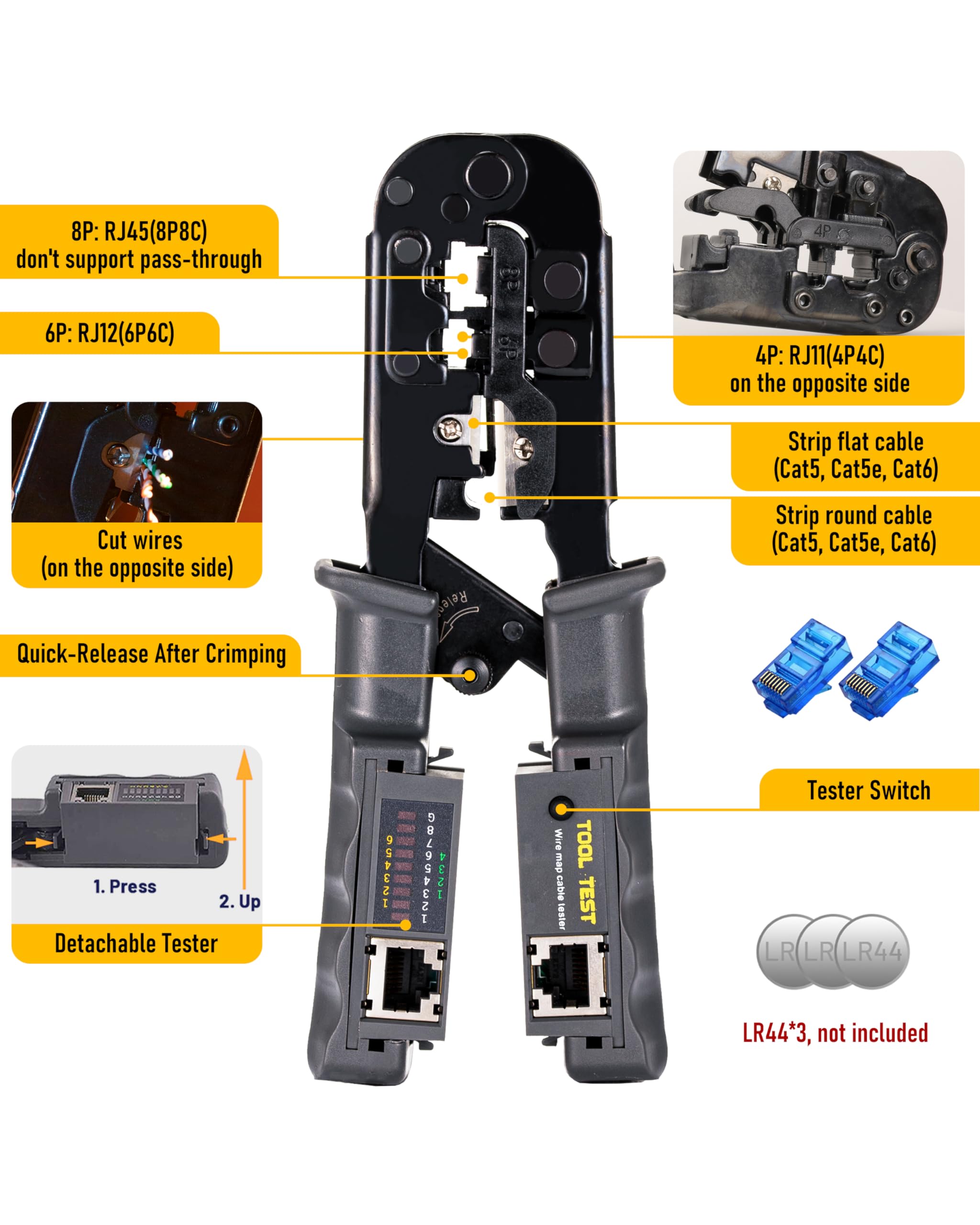 Snapklik.com : Metalpha RJ45 Crimp Tool