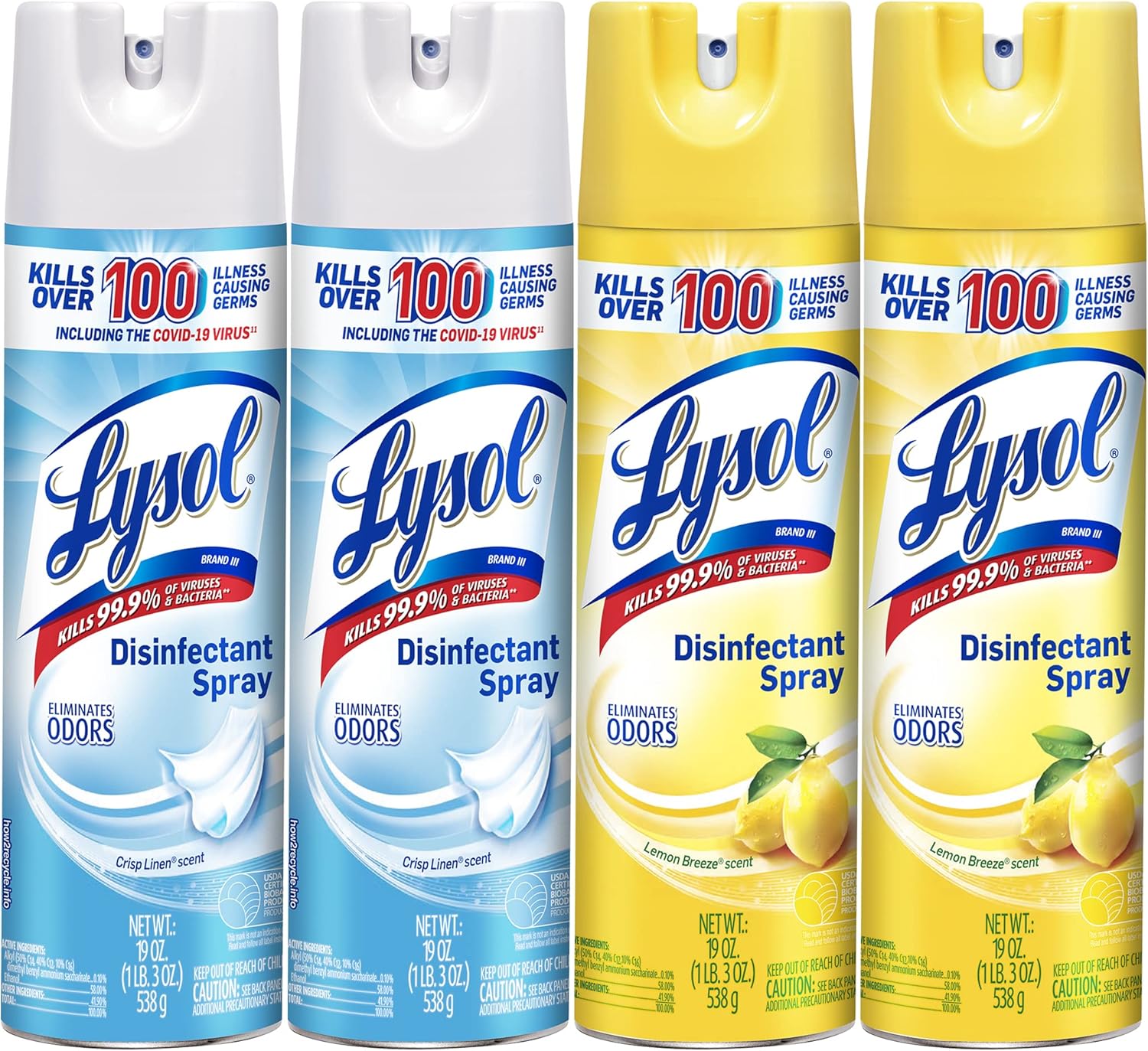 Amazon.com: Lysol Disinfectant Spray, Sanitizing and Antibacterial ...