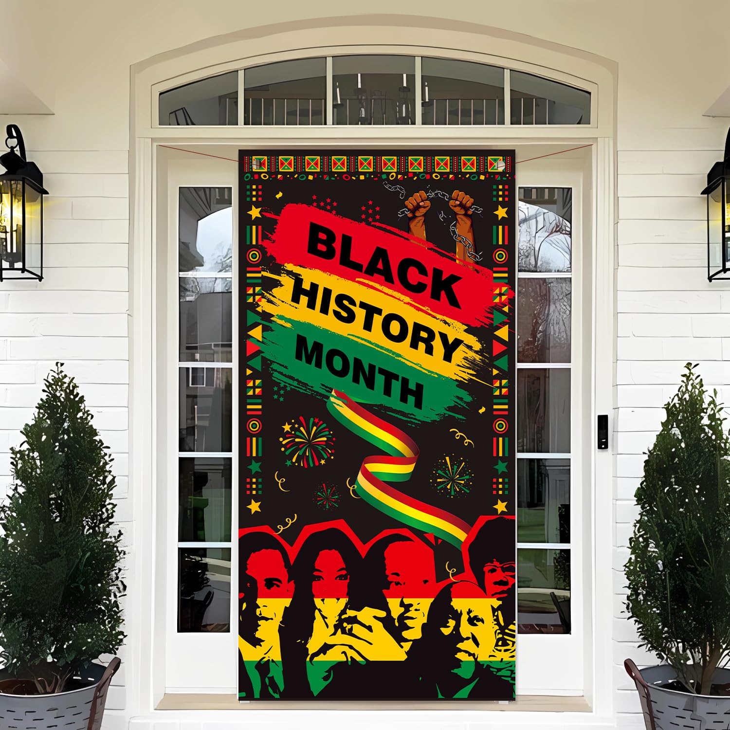 Amazon.com: GERMISHUYS Black History Month Door Cover, Black History ...