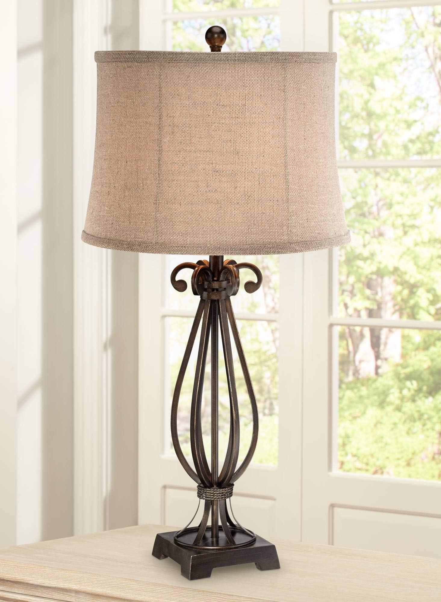 Regency Hill Dawn Traditional Glam Style Table Lamps 28.5" Tall Set of ...