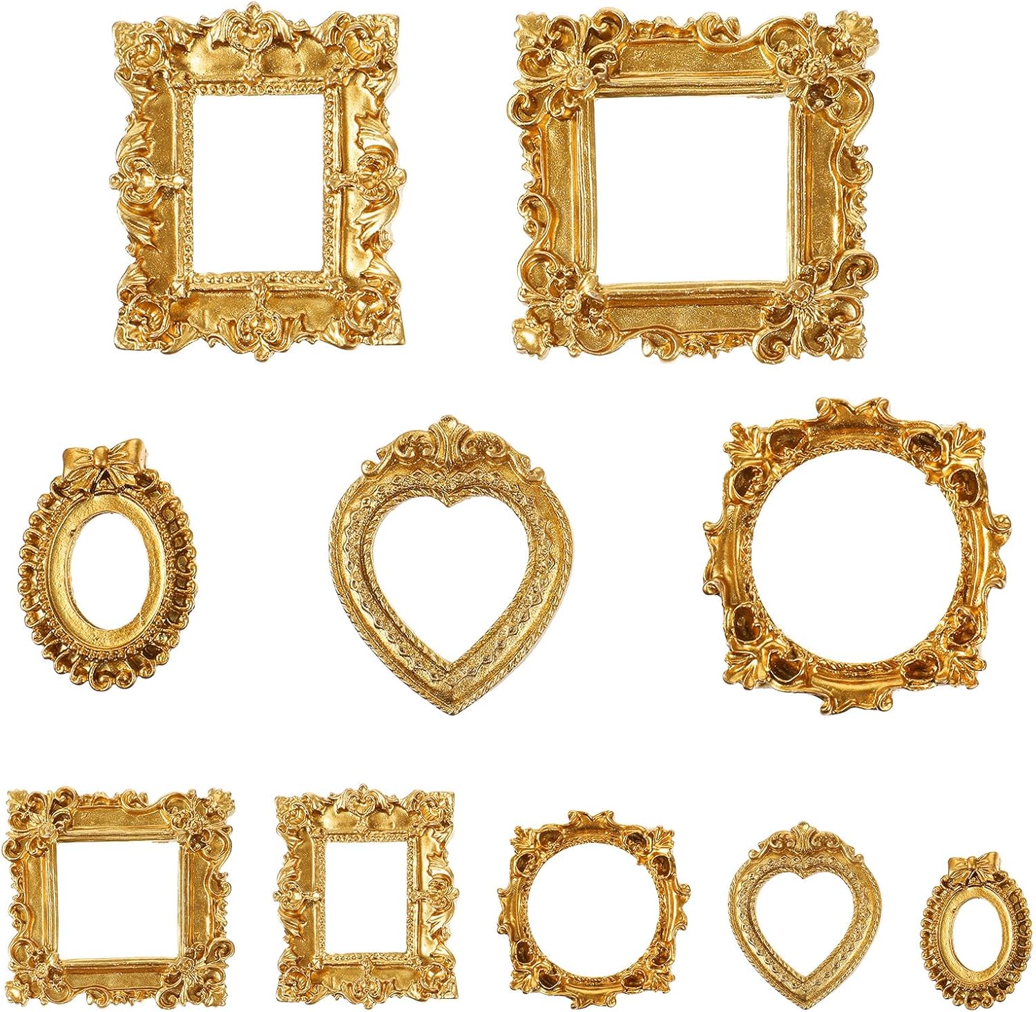 Amazon.com - YBEATY 10 Pcs Mini Vintage Picture Frames Small Resin ...