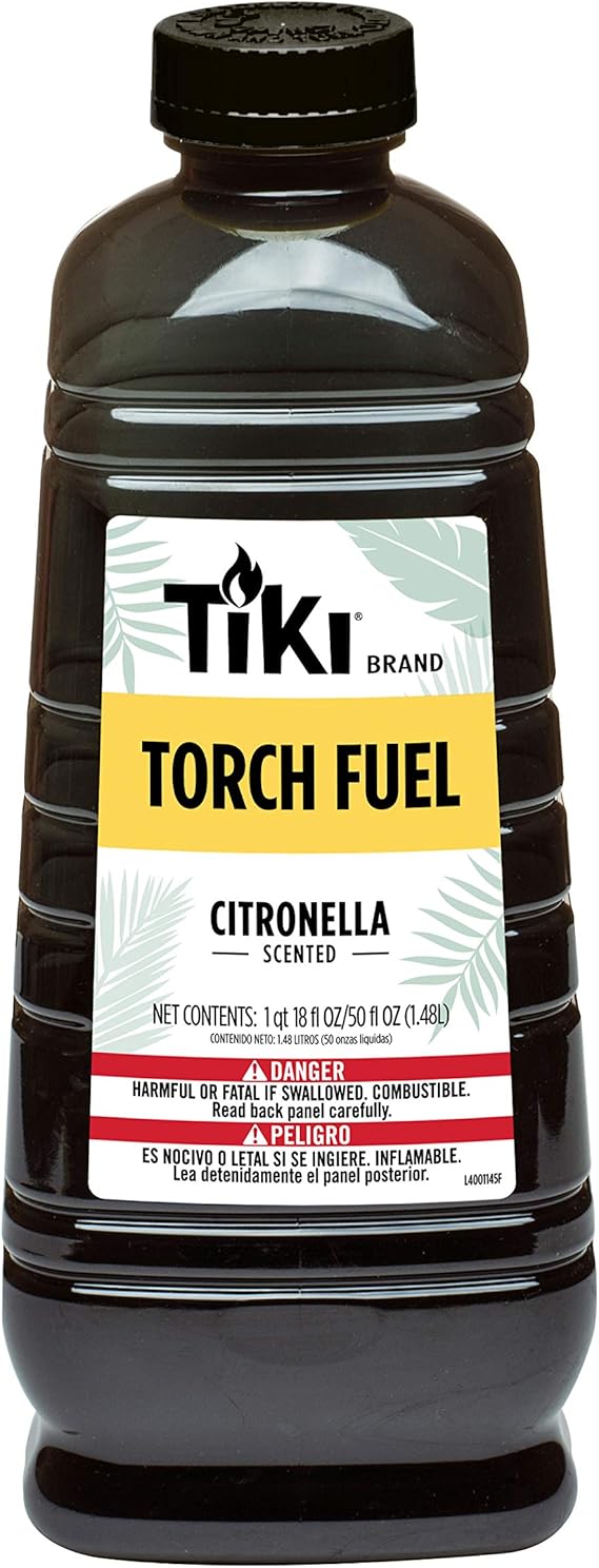 Amazon.com : TIKI Citronella Torch Fuel – 50 oz., Easy Pour, Long ...
