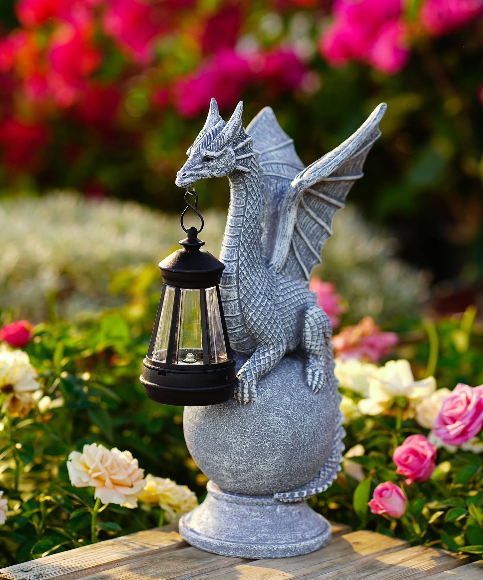 Amazon.com: Pacific Giftware Medieval Fantasy Dragon Emerging from Lawn ...