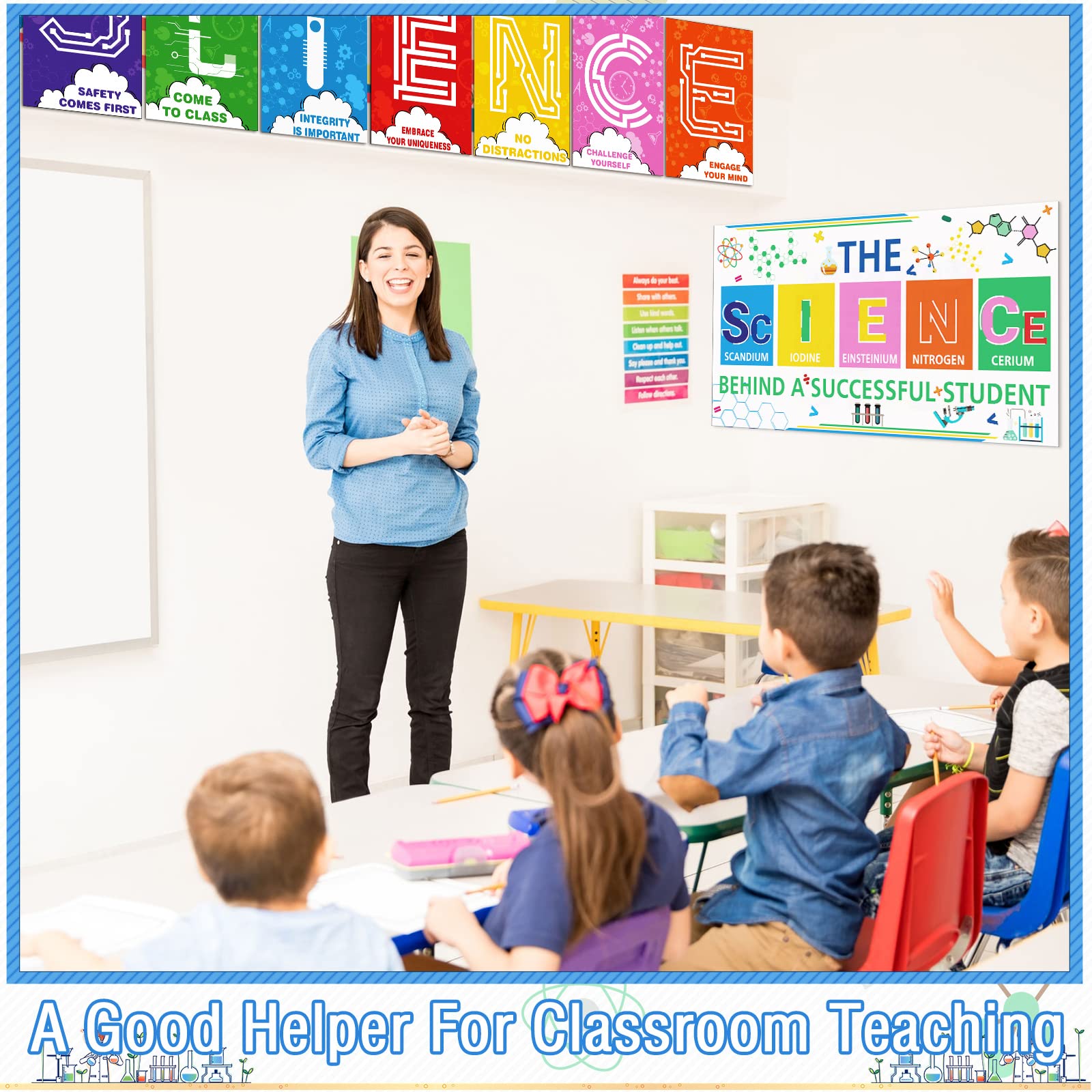 Snapklik.com : 8 Pieces Science Classroom Decoration Science Poster ...