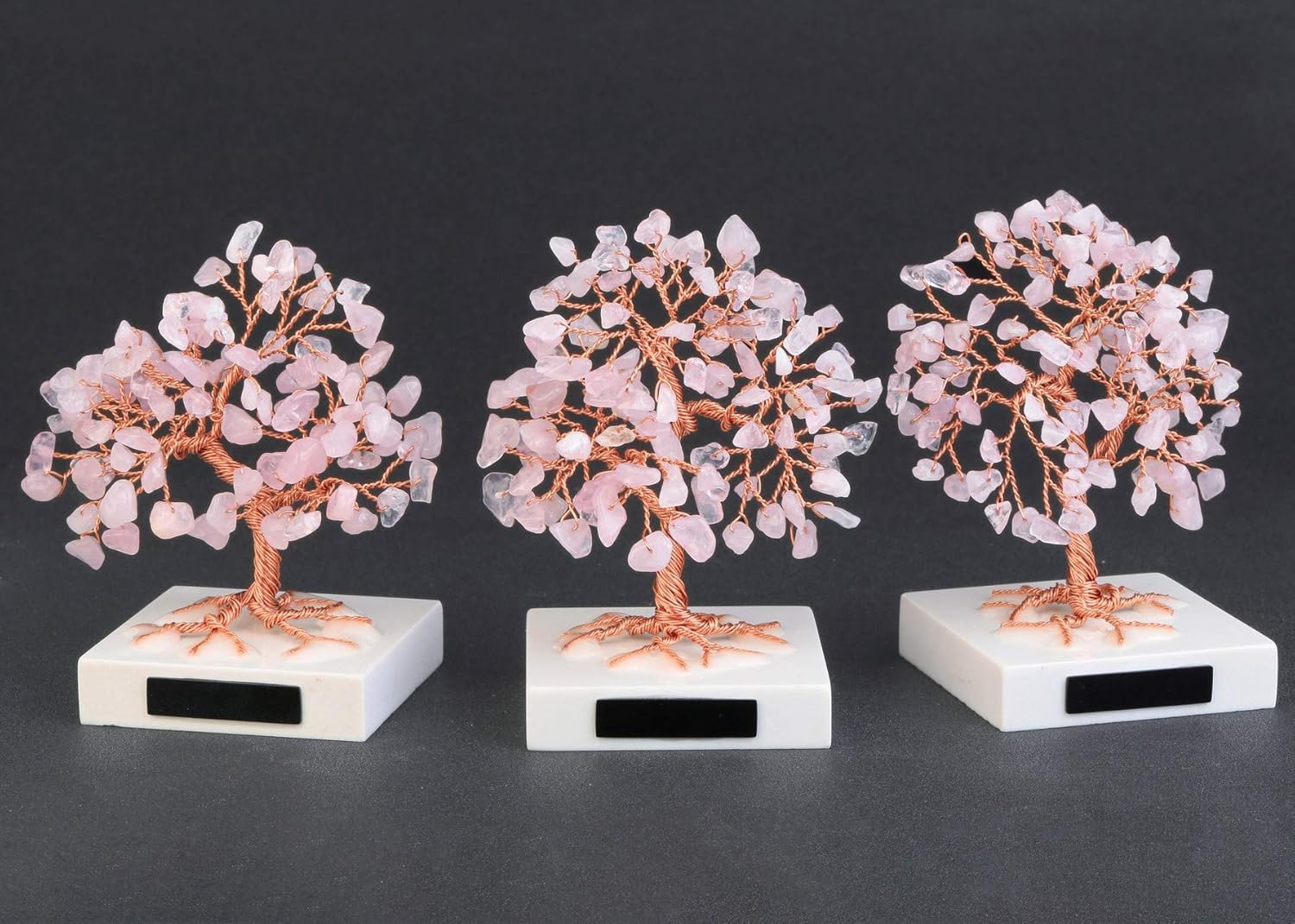 JSDDE Jewellery Feng Shui Tree of Life Tree Marble Base Healing Stone ...