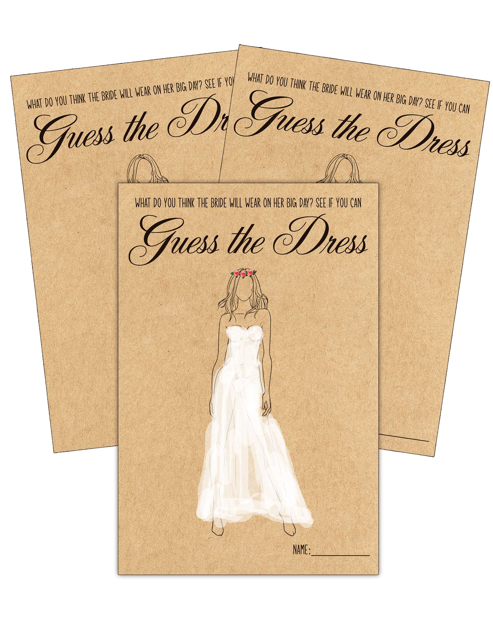 Buy Guess The Dress Bridal Shower Games Bridal Shower Game Wedding buy-guess-the-dress-bridal-shower-games-bridal-shower-game-wedding