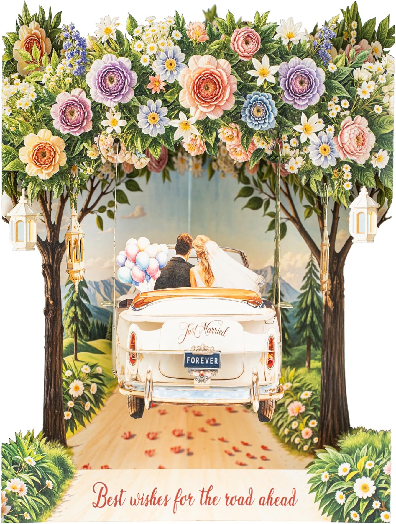 Amazon.com : Pyoimmne Wedding Card, 3D Pop Up Wedding Cards for Bride ...