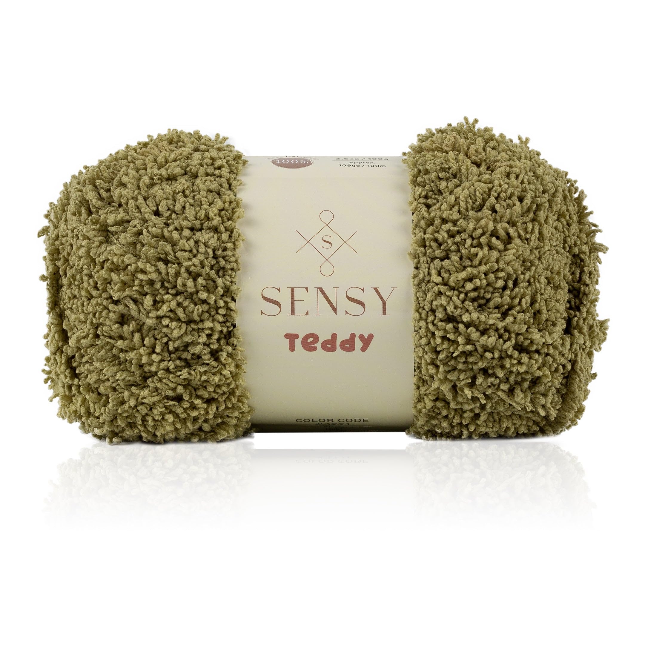 Amazon.com: Sensy Teddy Yarn for Crocheting, Sheepy Yarn, Sherpa Fleece ...