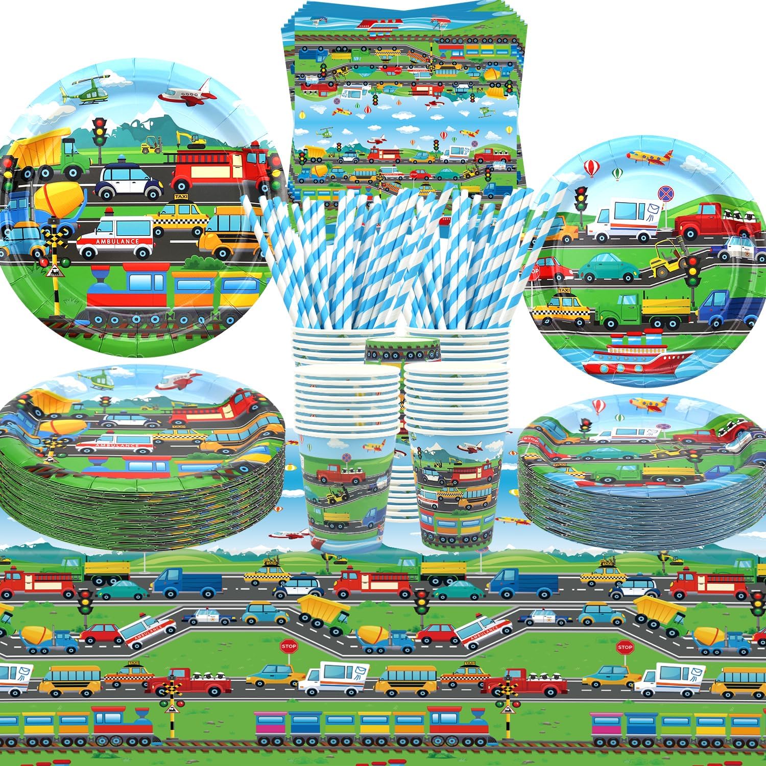 Amazon.com: Transportation Party Supplies - Transportation Party ...