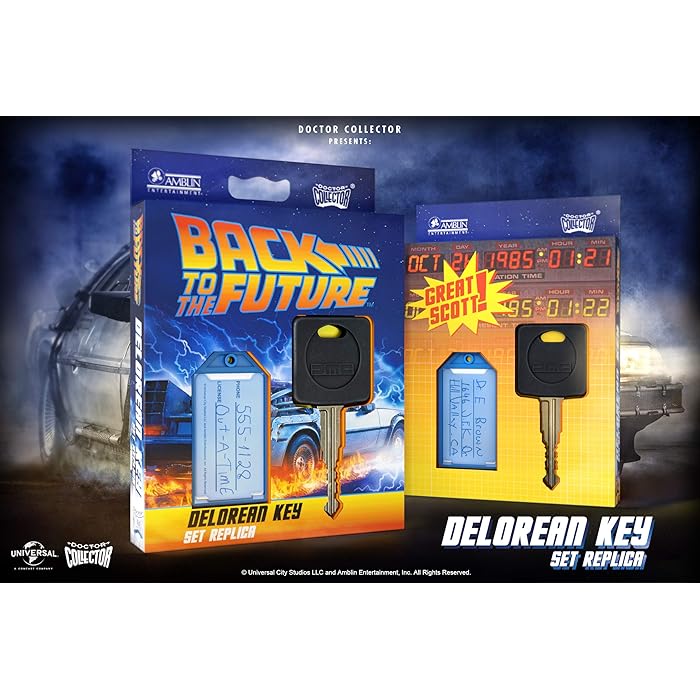 Buy Doctor Collector DCBTTF06 Back to The Future Delorean Key Replica ...