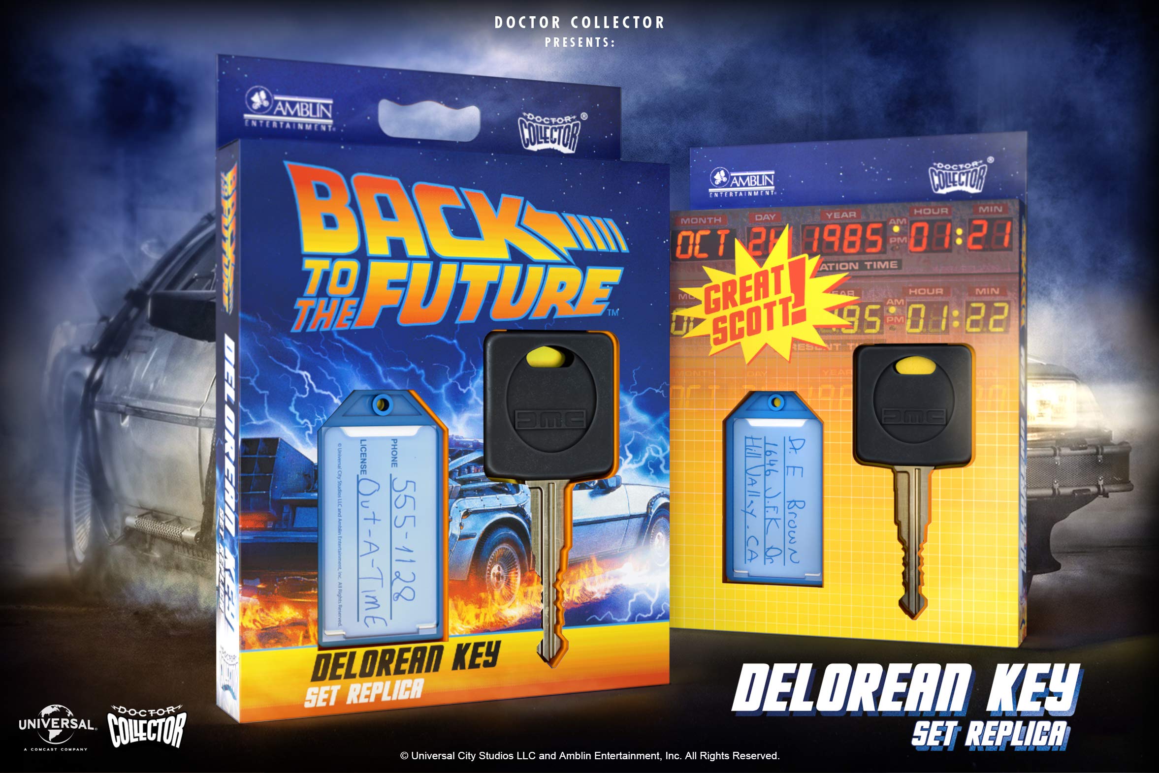 Buy Doctor Collector DCBTTF06 Back to The Future Delorean Key Replica ...