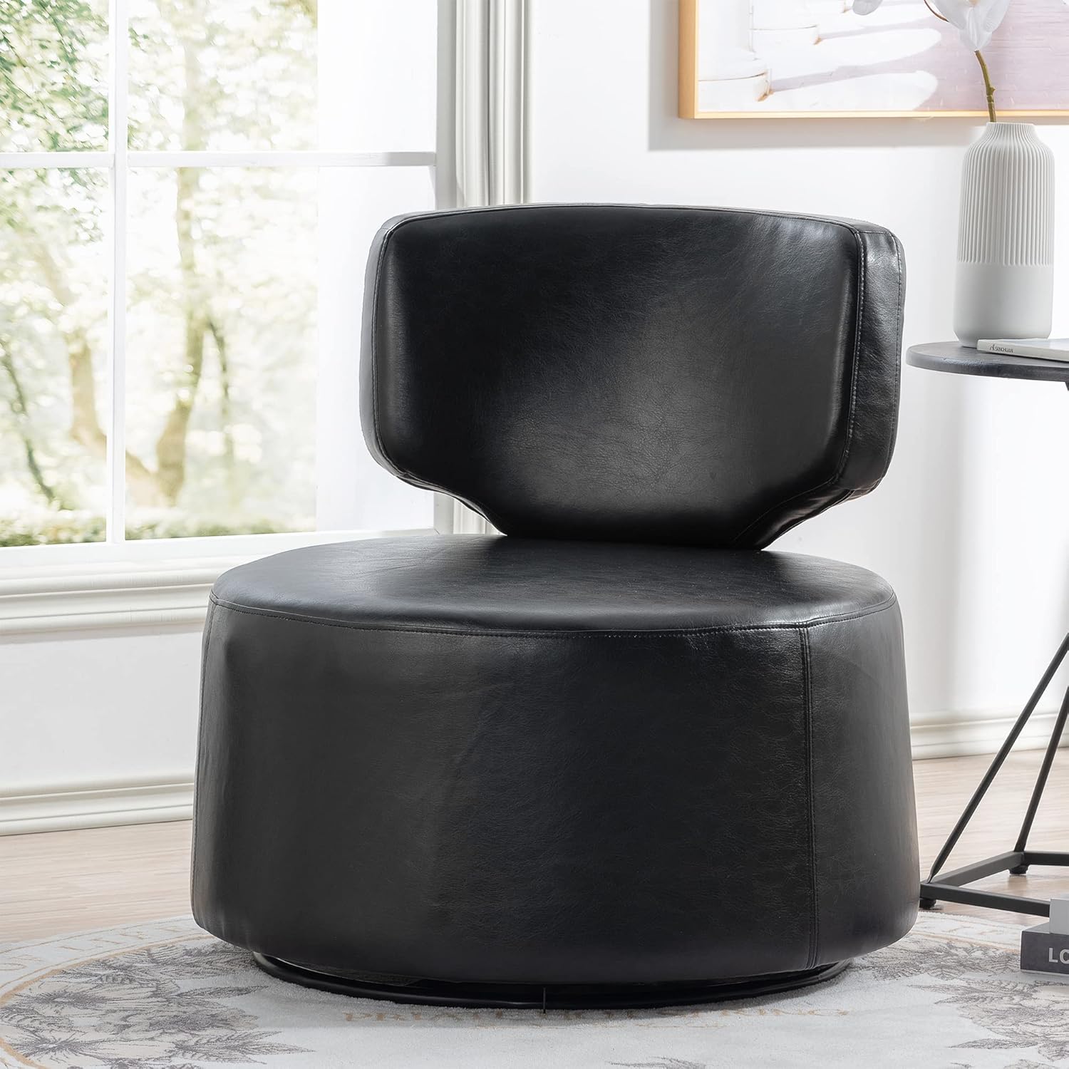 Amazon.com: Swivel Chair Swivel Bucket Round Chair Club 360° Swivel ...