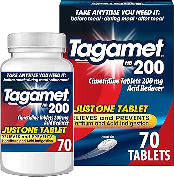Amazon.com: Tagamet HB 200 mg Cimetidine Acid Reducer and Heartburn ...