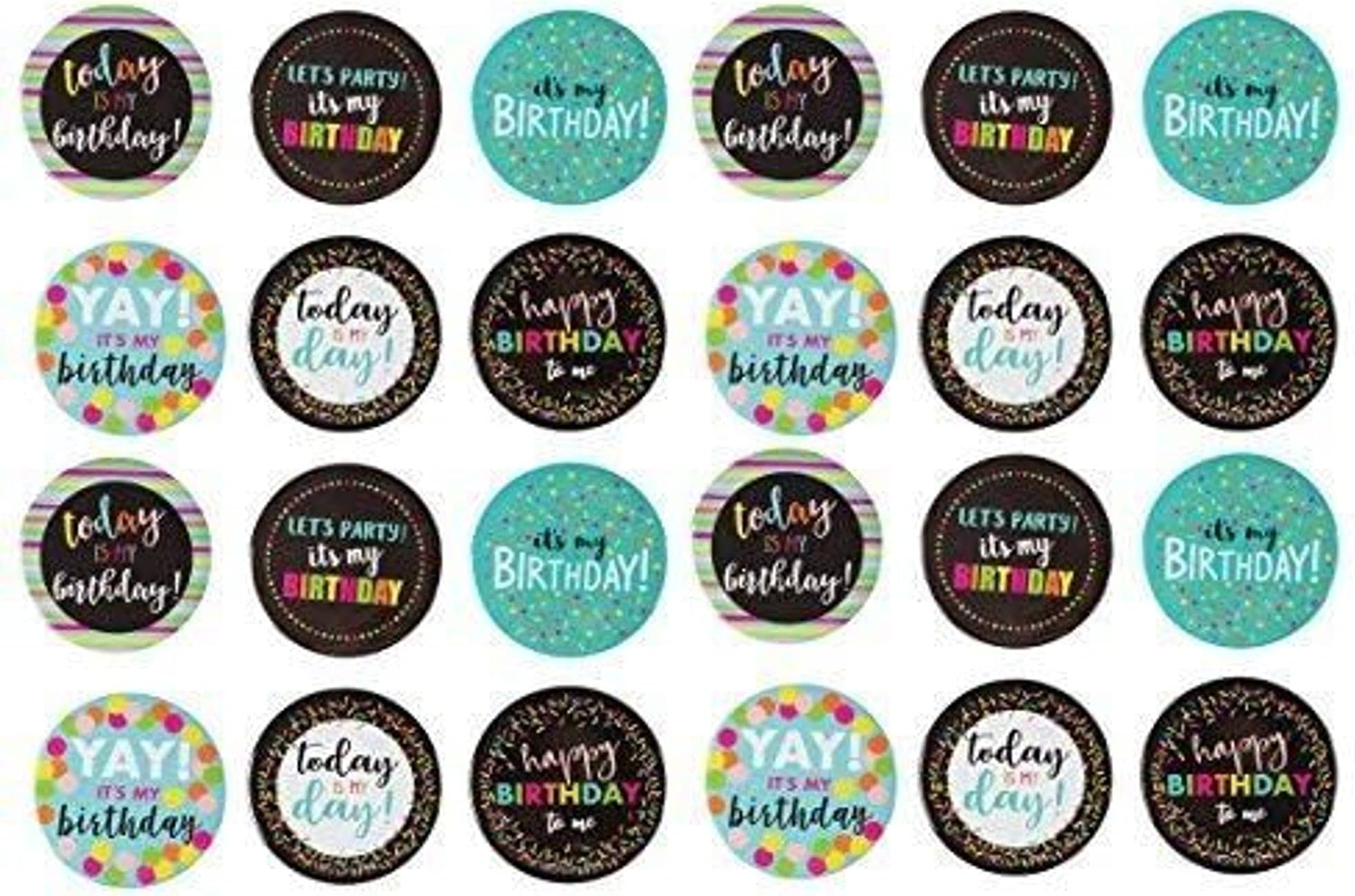 Amazon.com: 2 1/4 inches Pin for Happy Birthday Button Pinback Buttons ...