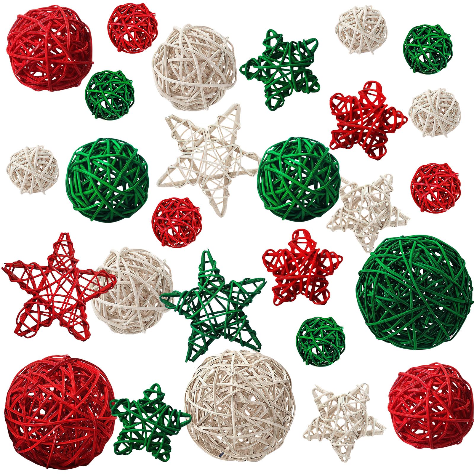 Amazon.com: CIEOVO 27 Pcs Christmas Decorative Balls Decorative ...