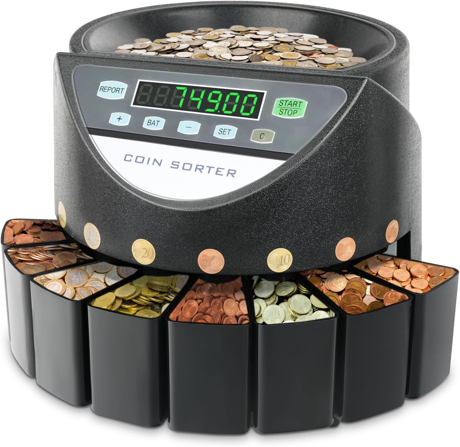 ZZap CS20 - Automatischer EURO Münzzähler & -sortierer ...