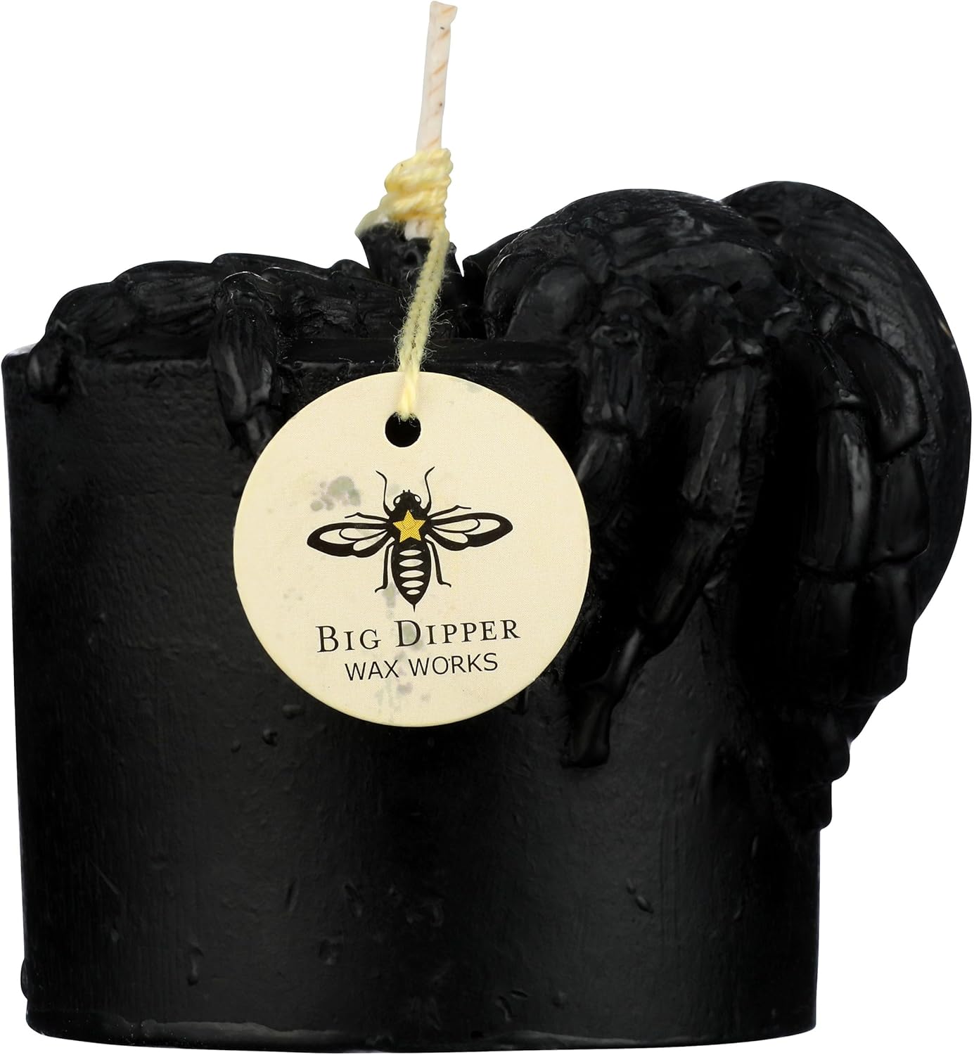 Amazon.com: Big Dipper Wax Works Black Spider Beeswax Pillar Candle, 1 ...