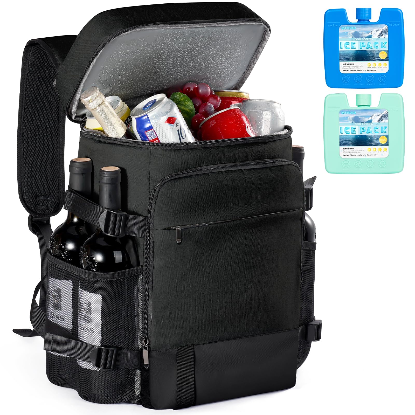 Snapklik.com : Cooler Backpack - 35 Cans Insulated Backpack Cooler, 2 ...
