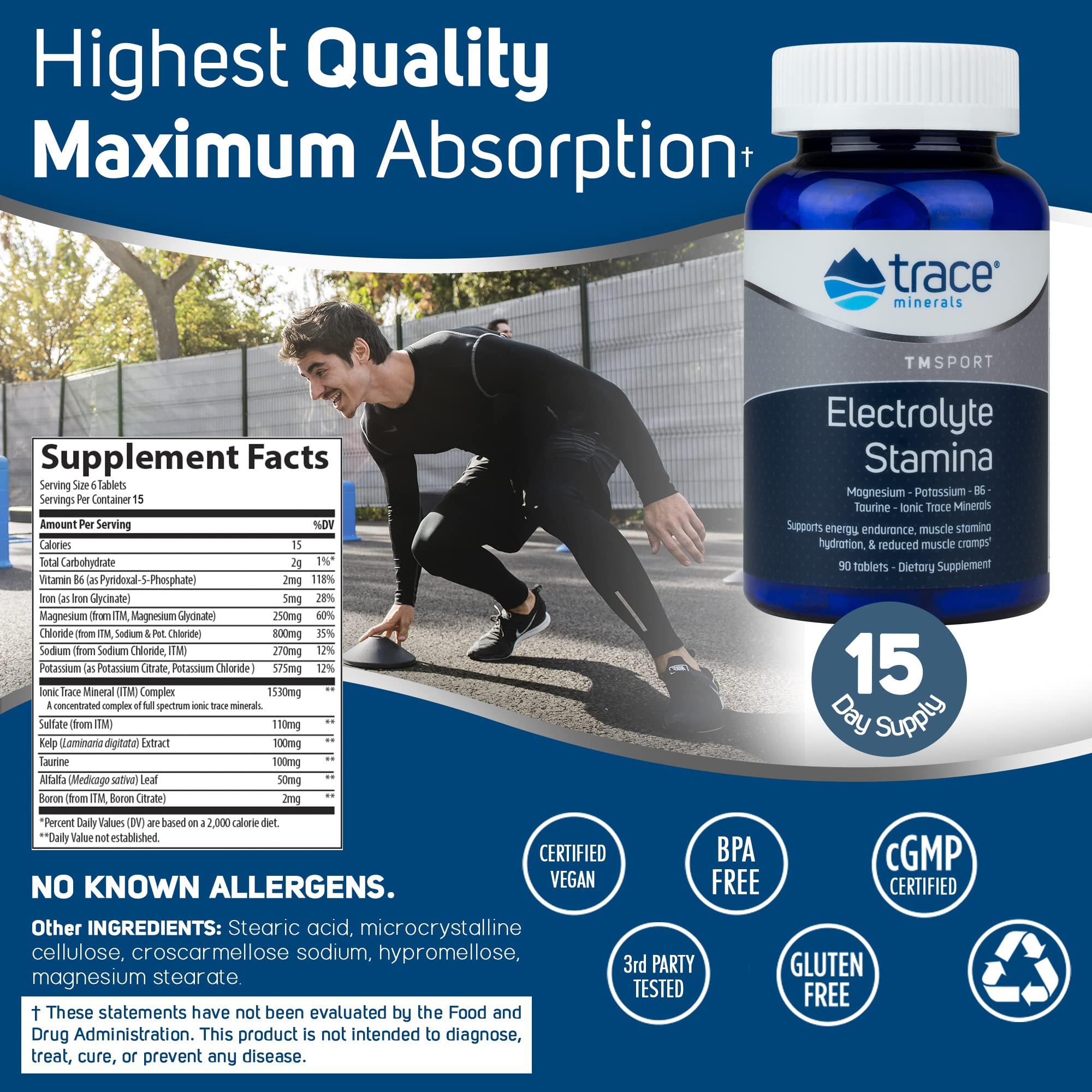 Snapklik.com : Trace Minerals Electrolyte Stamina Tablets Magnesium ...