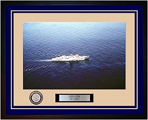 Amazon.com: USS Kirk FF-1087 Framed Navy Ship Photo 87FF1087Blue ...