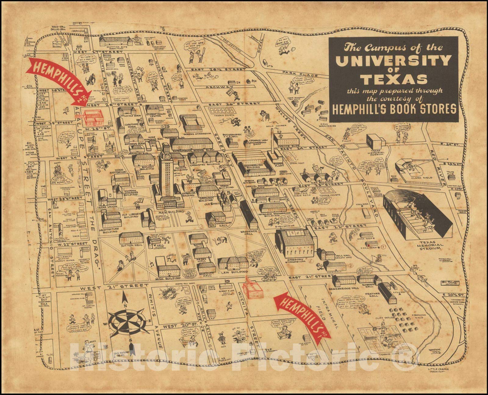 Mapa De La Universidad De Texas En Austin