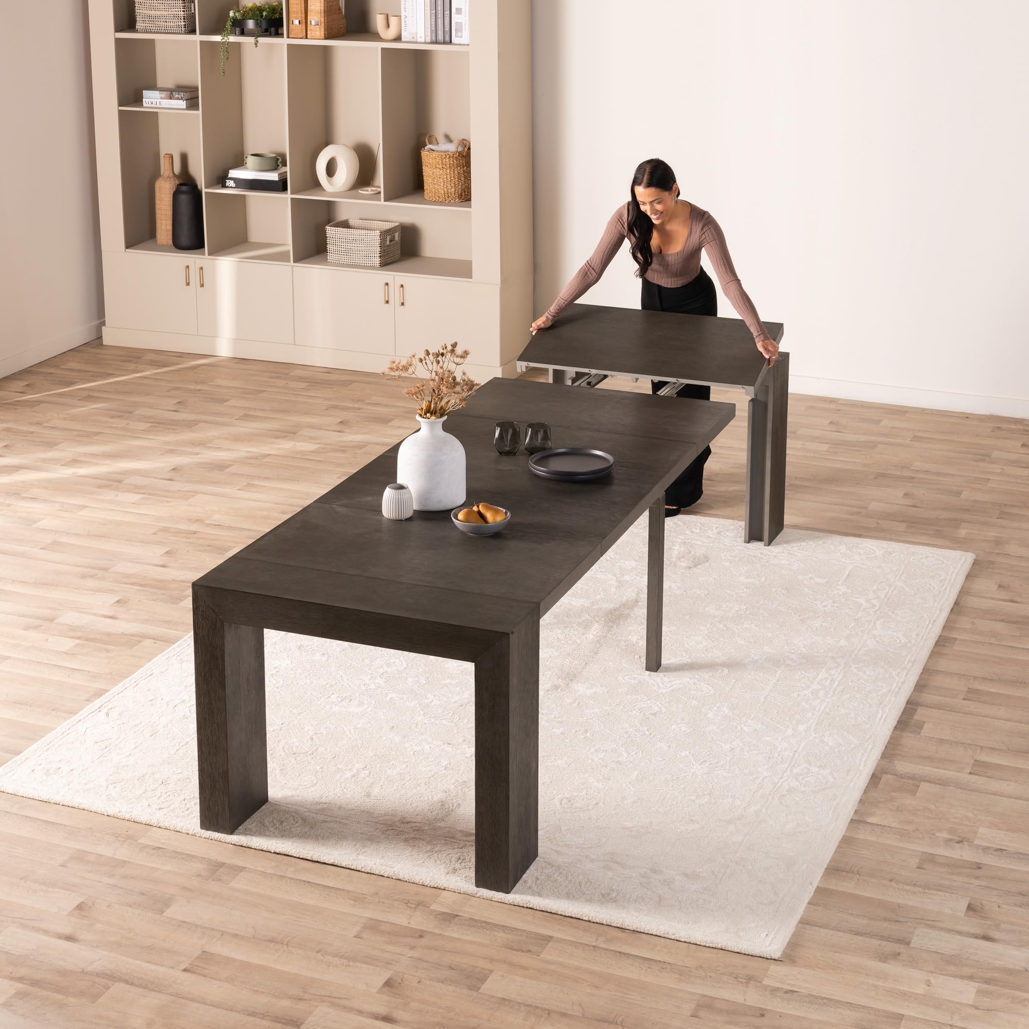 Amazon.com - Transformer Table Dining Room Table for 2 to 12 ...
