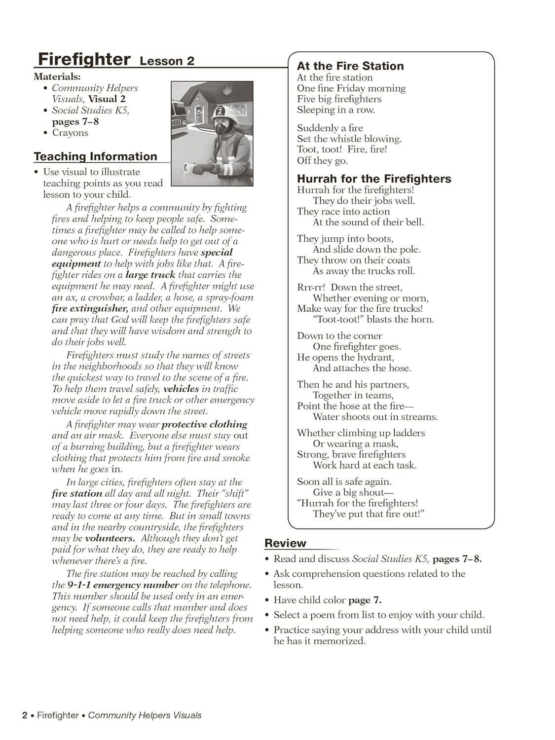 Abeka K5 Kindergarten to 1st Grade Community Helpers Philippines | Ubuy