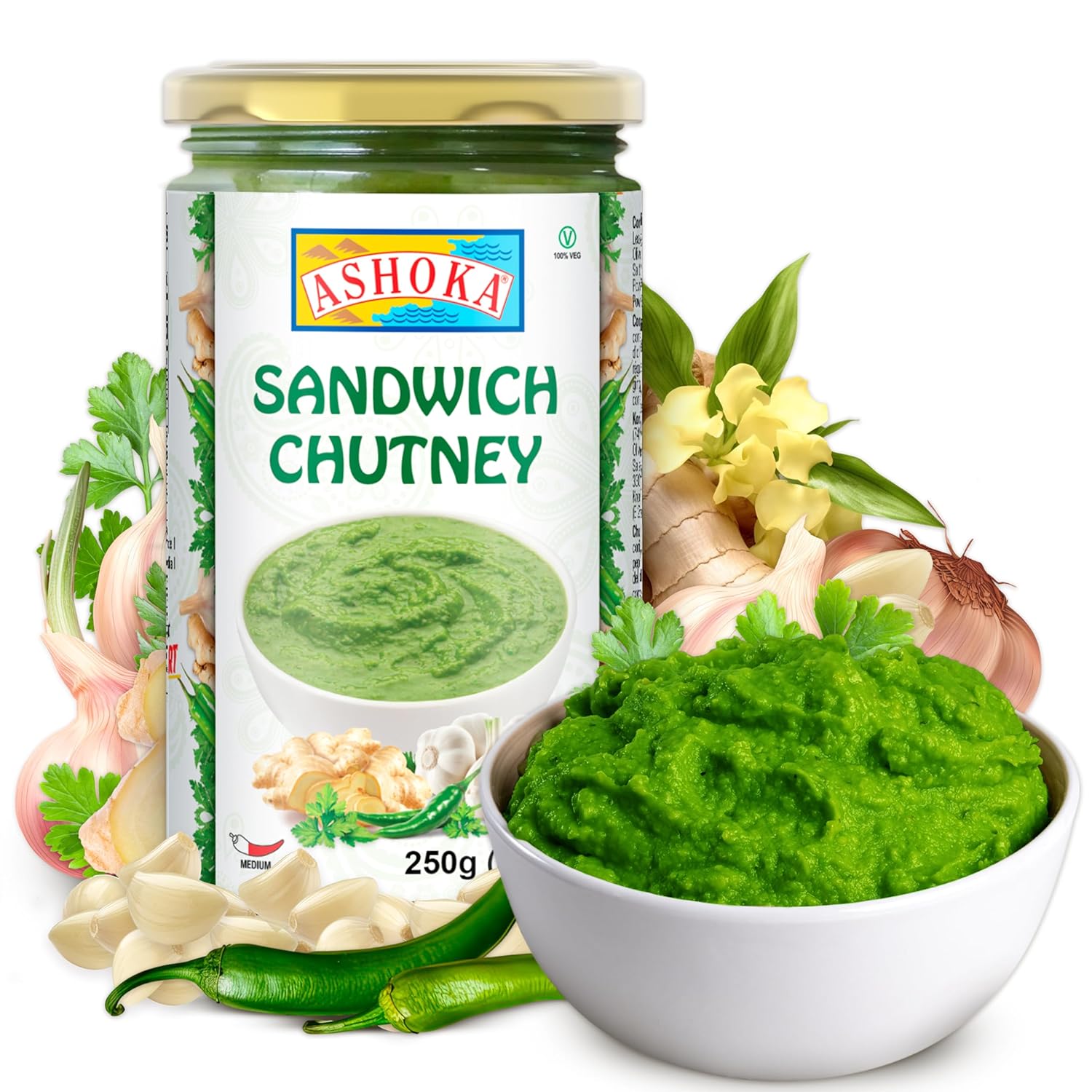 Amazon.com : Ashoka Sandwich Chutney | Made with Coriander Leaves ...