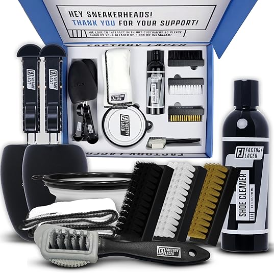 Amazon.com: FACTORY LACED Shoe Cleaning Kit - Complete Sneaker Cleaner ...