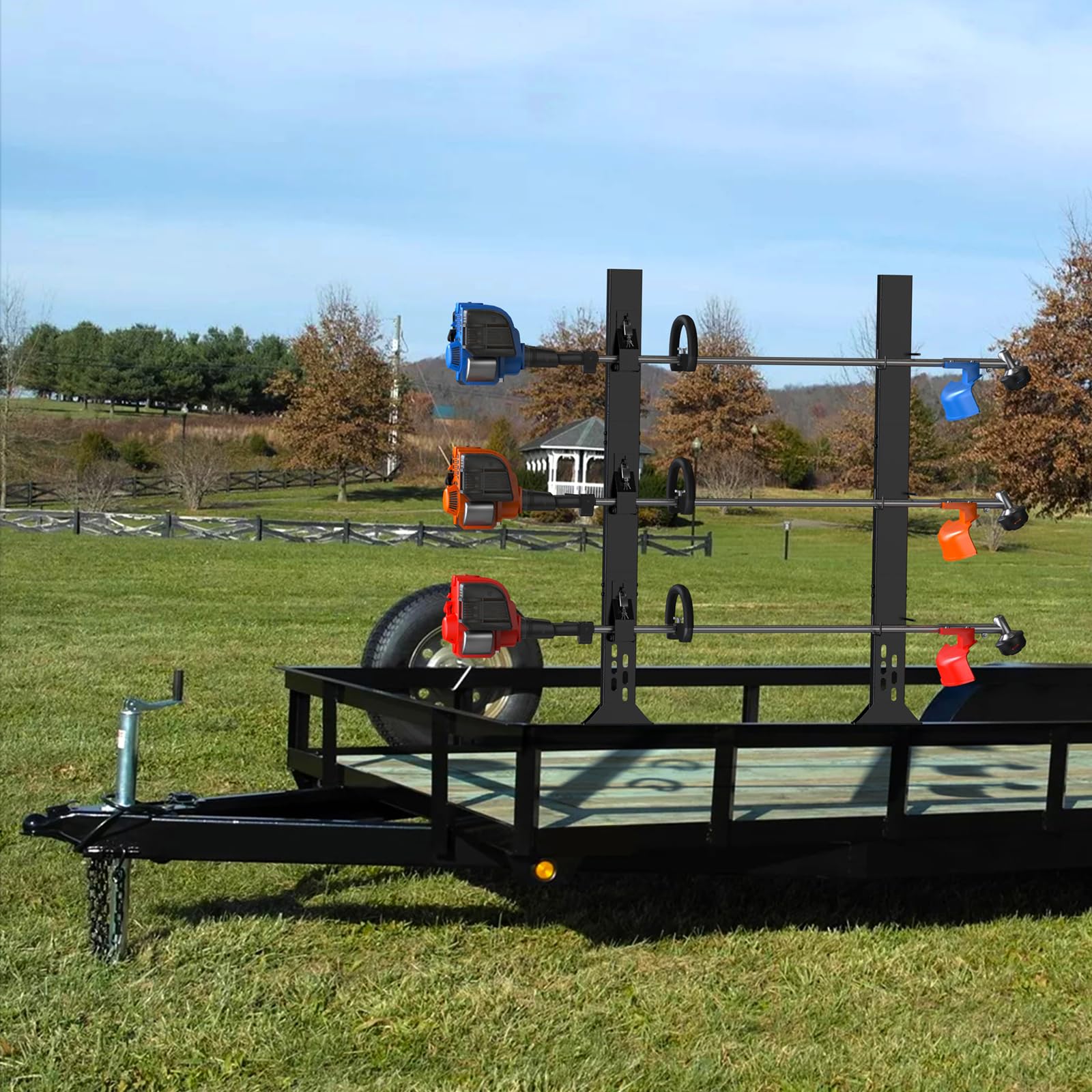 Weed Eater Trailer Racks ELITEWILL 3 Place Weeder Trimmer Rack Holder