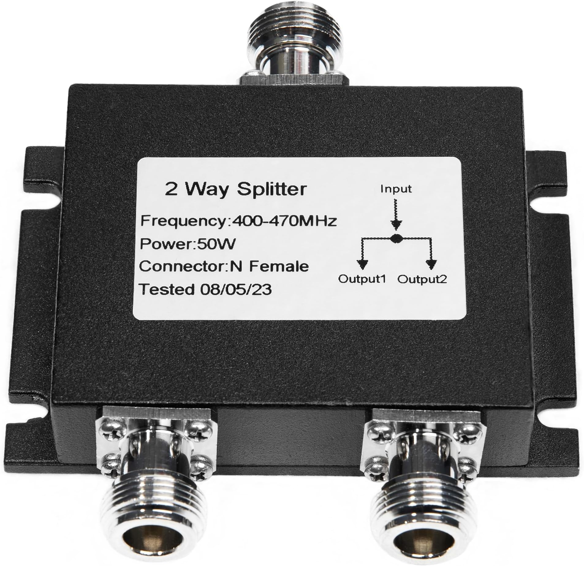 Amazon.com: Fumei 2 Way UHF 400-470MHz Antenna Power Splitter 50W Two ...