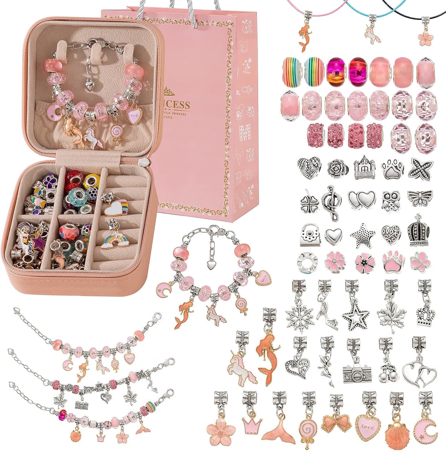 TABIA Charm Jewelry Bracelet Making Kit for Girls, Ready to Gift, Fun ...
