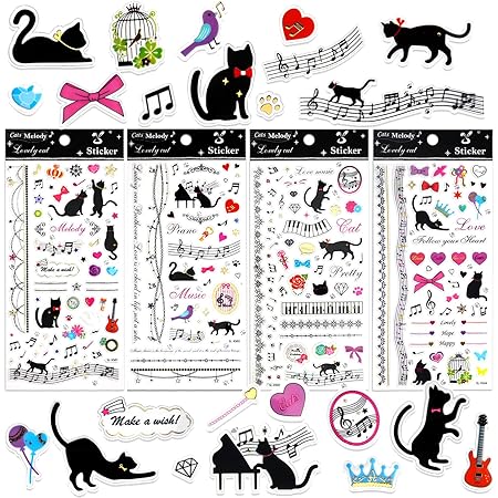 Amazon.com: Seasonstorm Cute Music Note Decoration Album Planner ...